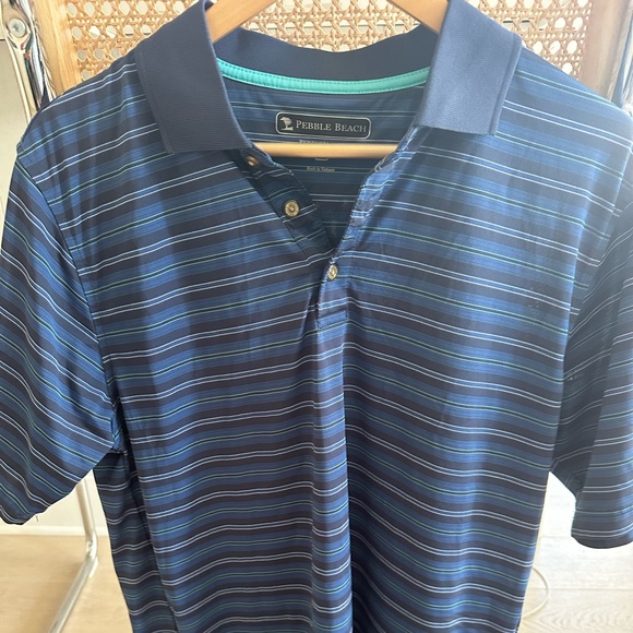 Pebble Beach | Shirts | Mens Navy Pebble Beach Golf Polo | Poshmark